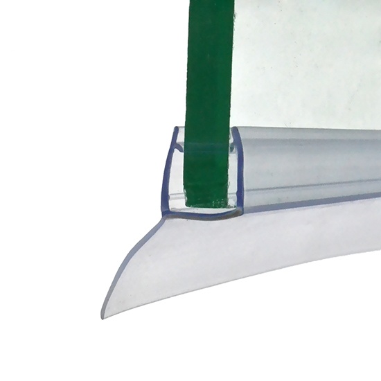 Frameless glass shower door seals