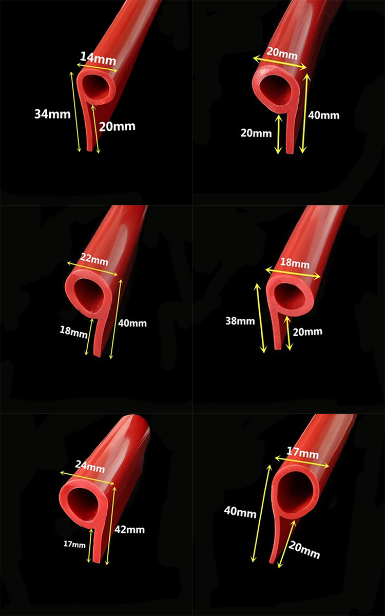 p shaped rubber sealing strip